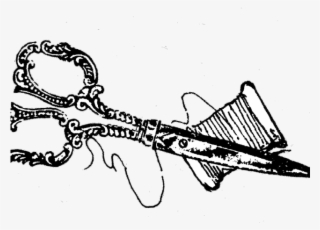 Scissor Clipart Fancy - Vintage Needle And Thread PNG Image ...