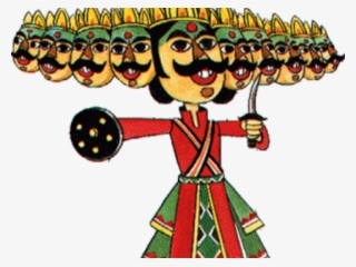 Dussehra Clipart Rawan - Ravan Ki Pooja PNG Image | Transparent PNG ...