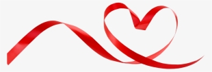 986 X 347 9 - Red Heart Ribbon Png PNG Image | Transparent PNG Free ...