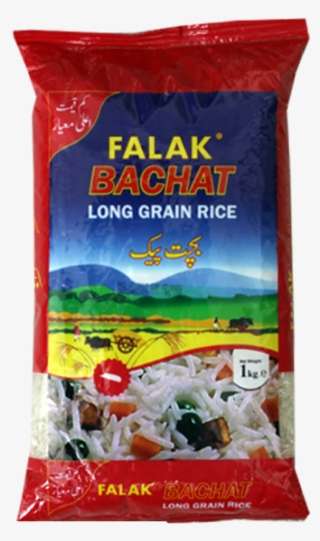 Falak Rice 1kg Bachat Long Grain - Falak Rice Fair Price Shop PNG Image ...