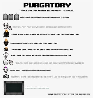 When The Polaroid - Binding Of Isaac Purgatory PNG Image | Transparent ...