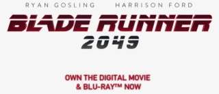 Watch Trailer - Blade Runner 2049 Logo PNG Image | Transparent PNG Free ...