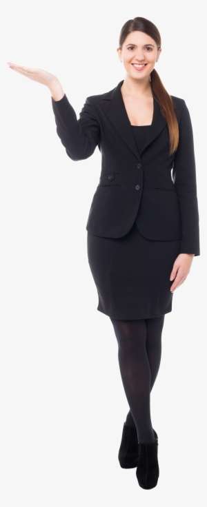 Girl Pointing Left Free Commercial Use Png Images - Lady Promoting A ...