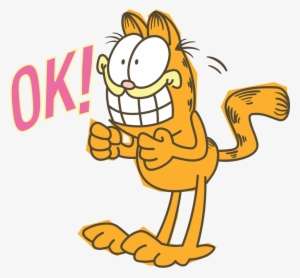 Garfield Line Messaging Sticker - Line Stickers PNG Image | Transparent ...