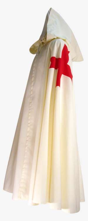 Templar Cape By White Pavilion, Side View - Knights Templar PNG Image ...