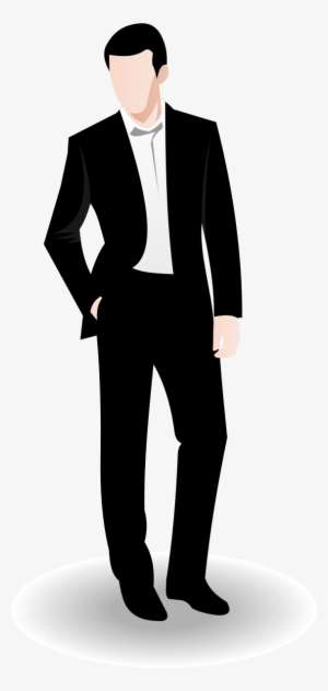 Man Icon Vector Png Download - Business Man Black And White Clip Arts ...