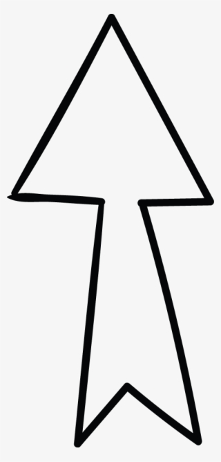 Up Arrow Twist Spiral Tail Line Doodle - Line Art PNG Image ...