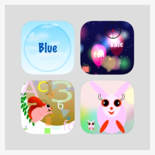 Squirrel, Bunny And Bubble Popping Rhyming Word Learning - Cartoon PNG ...