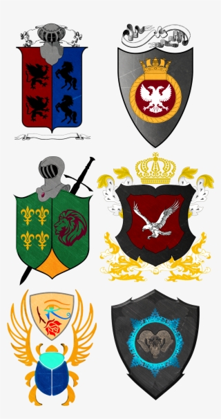 Shield Black Shape With A Banner Vector - Shield Banner Logo Png PNG ...