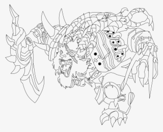 Rengar-4 - Svg - Line Art PNG Image | Transparent PNG Free Download on ...