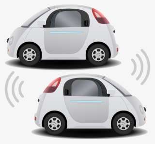 Connected News - Autonomous Car White Background PNG Image ...