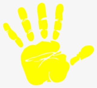 Transparent Yellow Hand Print PNG Image | Transparent PNG Free Download ...