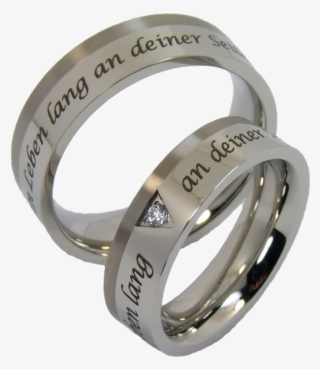 2 Couple Rings Stainless Steel And Titanium - Ring PNG Image ...