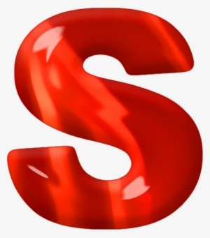 Letter S Download Transparent Png Image - Red Glass Letter S PNG Image ...