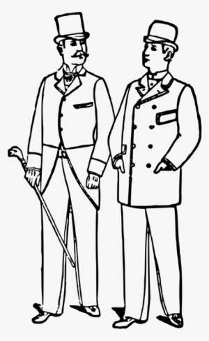 Drawing Suit Costume Clothing Line Art - Clothing PNG Image ...