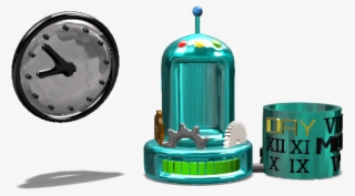 Time Machine Graphic - Leonardo Script 18" Cream Wall Clock Wall Clocks ...