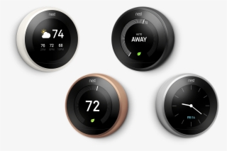 Image Of Nest Thermostat Color Options - Nest Black Vs Stainless Steel ...