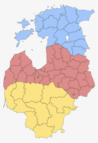Subdivisions Of Baltic States - Baltic States Map Png PNG Image ...