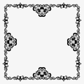 Vintage Frame Line Art - Illustration PNG Image | Transparent PNG Free ...