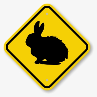 Rabbit Graphic Crossing Sign - Cows Symbol PNG Image | Transparent PNG ...
