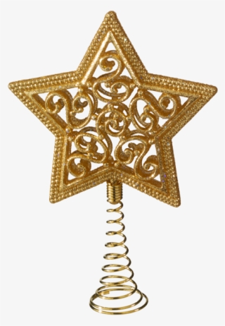 Tree Topper Star With Glitter, Gold - Sparkle Black Stars PNG Image ...