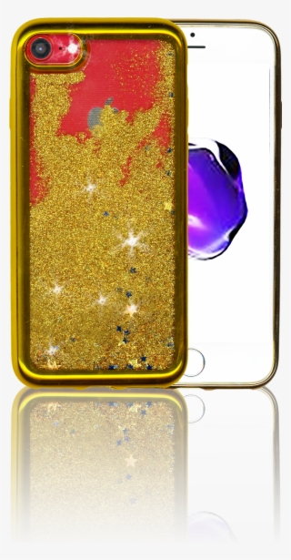 Iphone 8/7 Mm Electroplated Glitter Case With Stars - Glitter PNG Image ...