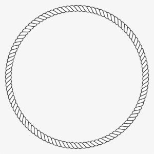 Download Circle Rope Png Png Black And White Stock - Circle Rope Frame ...