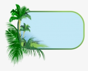 Palm Tree Clipart Border - Tree Border Clipart PNG Image | Transparent ...