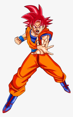 Goku Ssj God V2 By Jaredsongohan-dablpzp - Goku Dbs Ssj God PNG Image ...