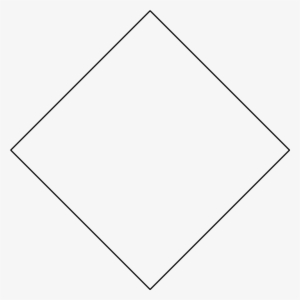 Transparent Diamond Geometric - Square Rotated 45 Degrees PNG Image ...
