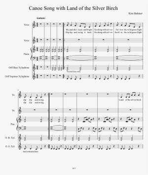 Sheet Music Made Kbahmer For Parts Voice Piano Orff - Orff Arrangement ...