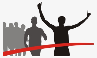 Marathon Png Images - Runner At The Finish Line PNG Image | Transparent ...