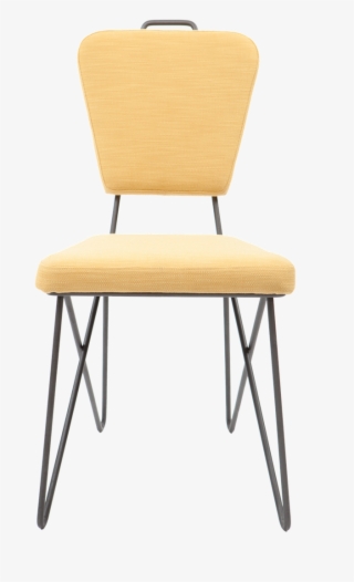 Front View Of Grey Upholstered Wing Back Chair With - Club Chair PNG ...