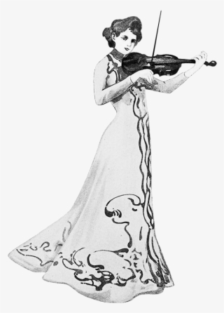 Woman's Concert Dress 1900 - 20th Century Fashion Transparent ...