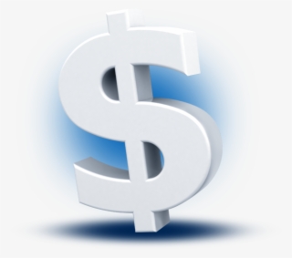 3d White Money Symbol Featuredcontent - Dollar PNG Image | Transparent ...