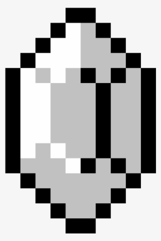 Silver Rupee - Zelda Rupee Pixel PNG Image | Transparent PNG Free ...