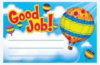 Tcr5280 Hot Air Balloons Good Job Awards Image - Good Job Award PNG ...