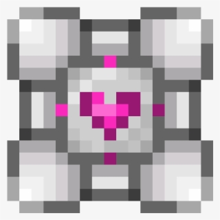 Companion Cube - 8 Bit Youtube Png PNG Image | Transparent PNG Free ...