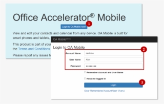 Enter Your Accelerator Account Login Information Then - Home Office PNG ...