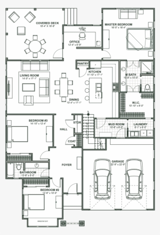 Main Level Floorplan - Floor Plan PNG Image | Transparent PNG Free ...