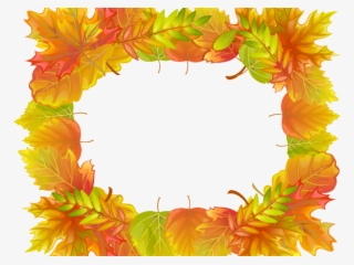 Autumn Decor Transparent Picture - Fall Leaves Clipart Border PNG Image ...