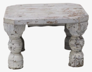 White Wooden Stool - Coffee Table PNG Image | Transparent PNG Free ...
