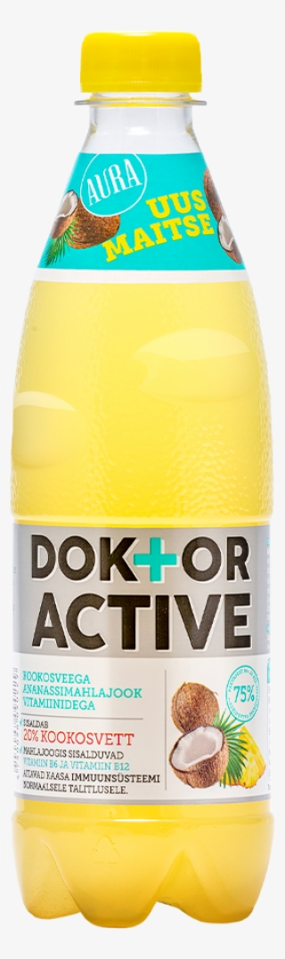 Dr Active Pineapple Juice Drink With Coconut Water - Orange Drink PNG ...