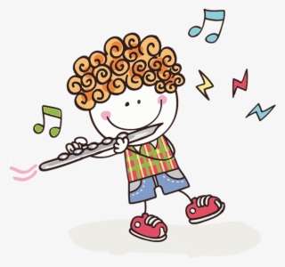 Clipart Piano Flute - Play The Flute Cartoon PNG Image | Transparent ...