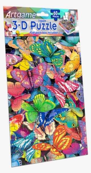 3d Butterfly - Jigsaw Puzzle PNG Image | Transparent PNG Free Download ...