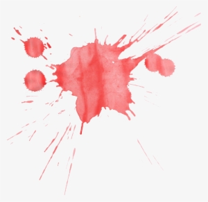 21 Red Watercolor Splatter - Watercolor Painting PNG Image ...