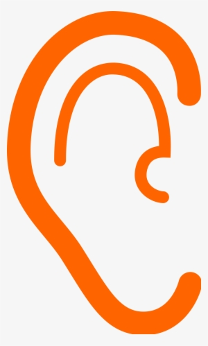 File Ear Noun Cc Orange Wikimedia Commons - Orange Ear Clipart PNG ...