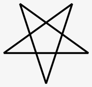 Inverted Pentagram Without Circle - Pentagram Png PNG Image ...