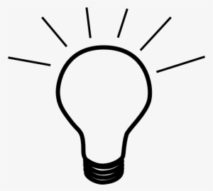 Idea Lightbulb Clipart Black And White