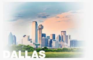 Dallas Skyline Black And White PNG Image | Transparent PNG Free ...